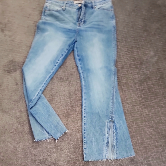Liverpool | Jeans | Liverpool Blue Flare Wide Leg Jeans With Split Hem ...
